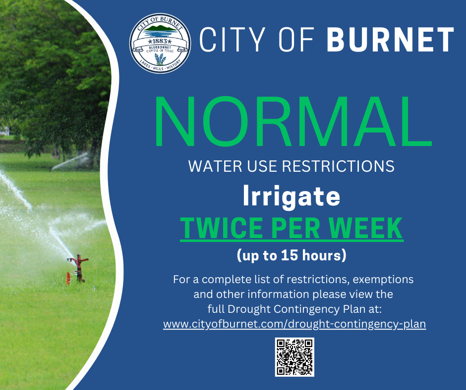 Current Drought Contingency Status: Normal | Burnet Texas